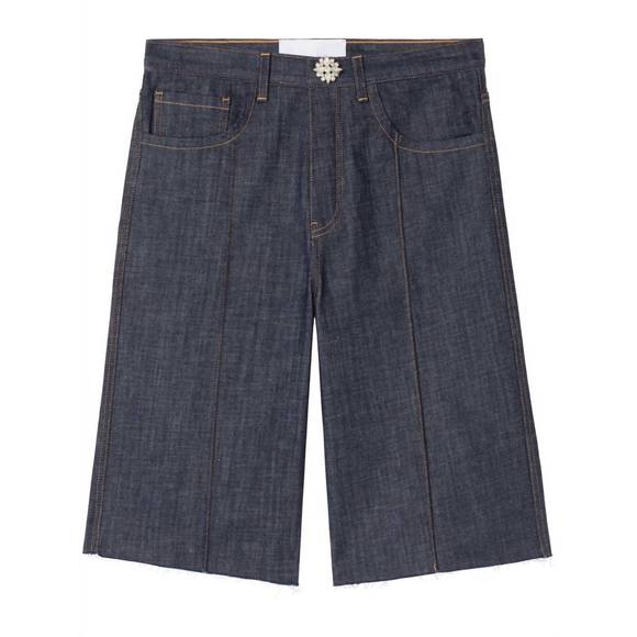 AZ FACTORY | Shorts | New Az Factory Formal Rawedge Denim Shorts In ...